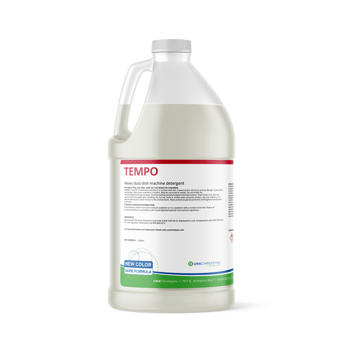 UNX Tempo Heavy-Duty Dish Machine Detergent, 1 Gallon - 4/CS ...